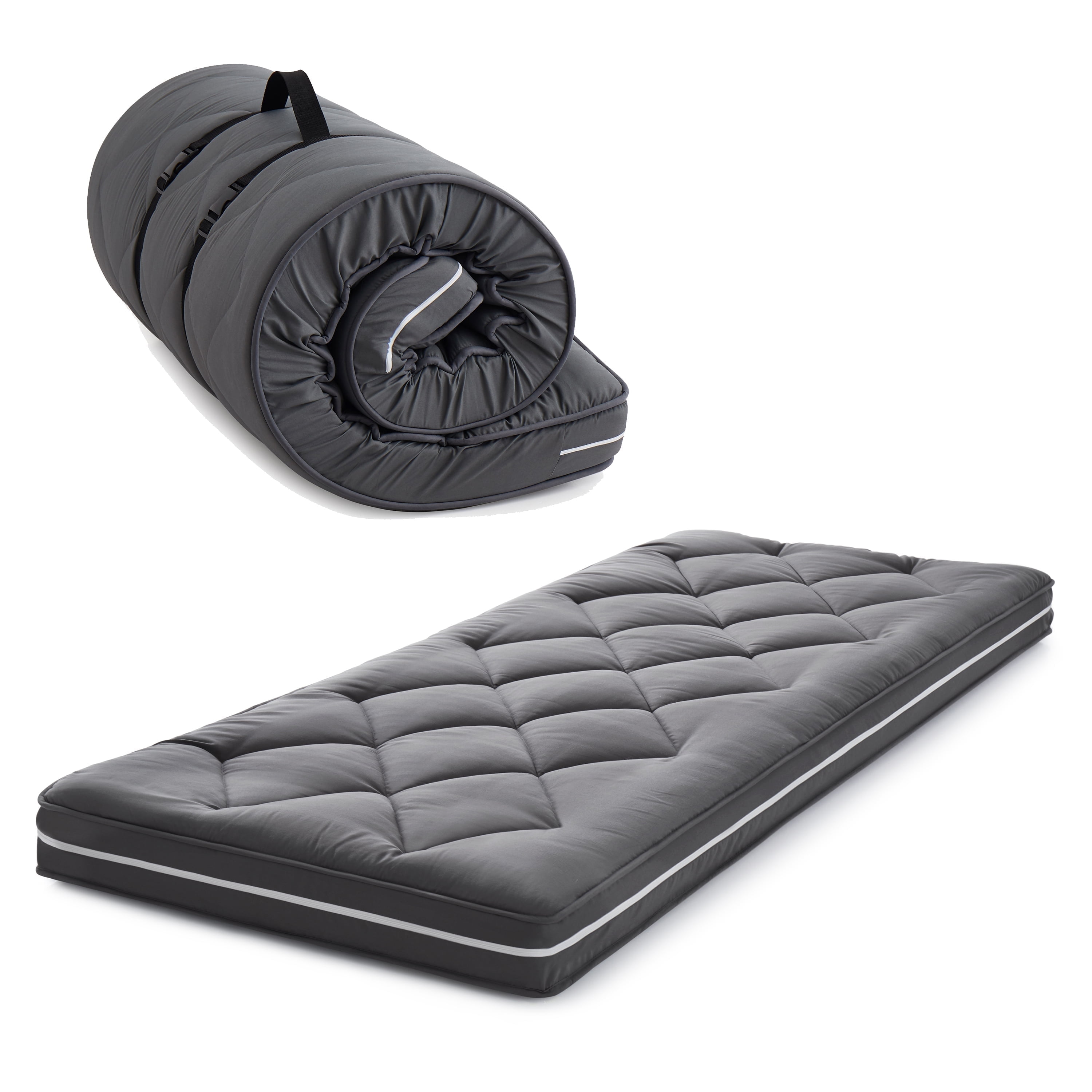 Jamdok 4Inch Narrow Twin Floor Mattress,3-Layer Structure Cot Mattress ...