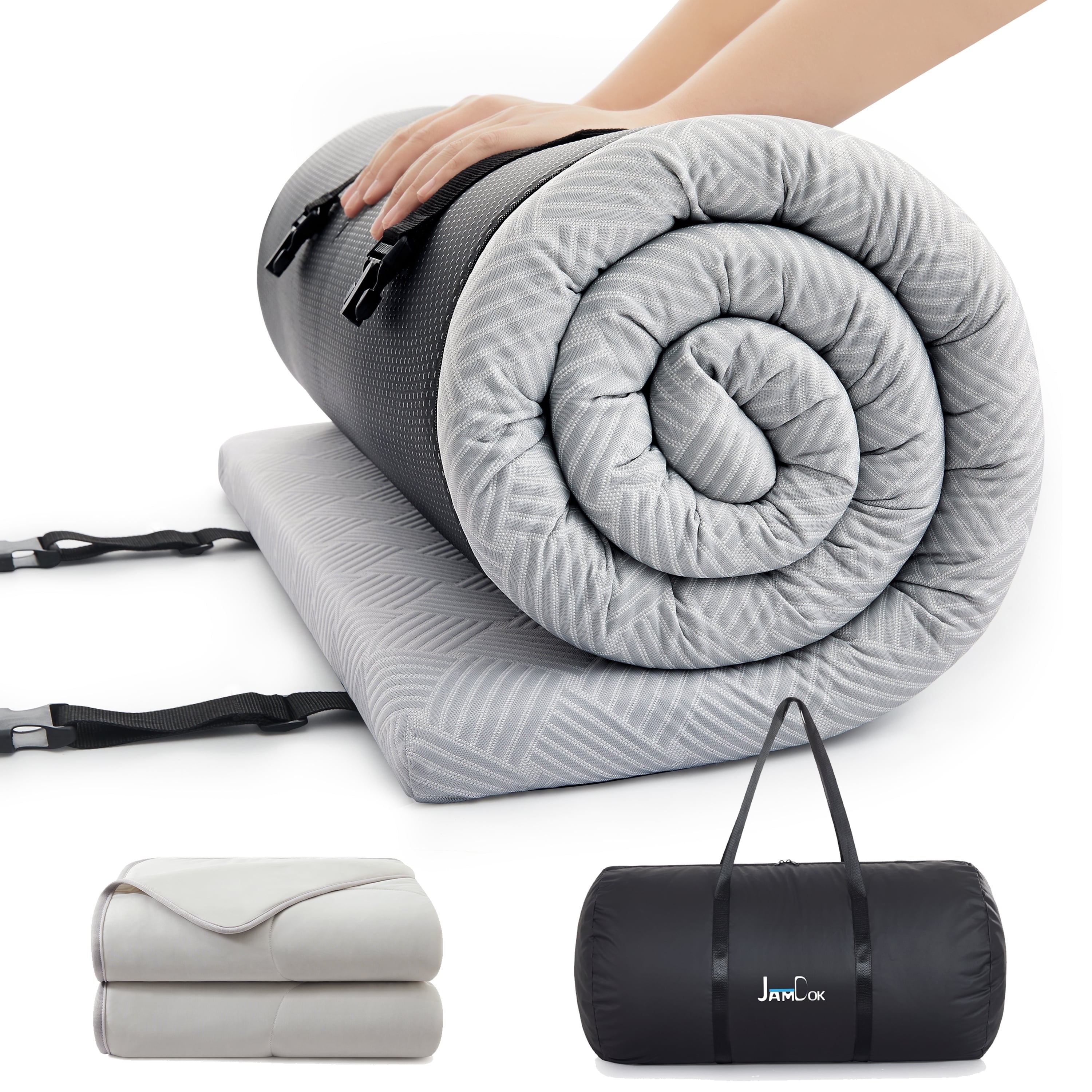 Jamdok Cooling Foam Camping Mattress and Summer Comforter Set for Hot ...