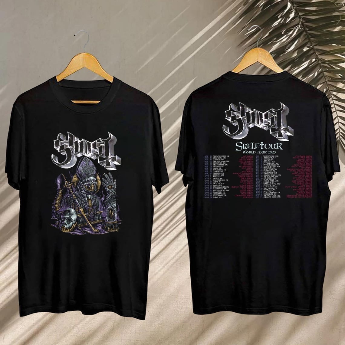 Ghosttt World Tour 2025 Fan Gift, Ghosttt Skeletour World Tour Tee, Ghosttt Skeletour World Tour ...