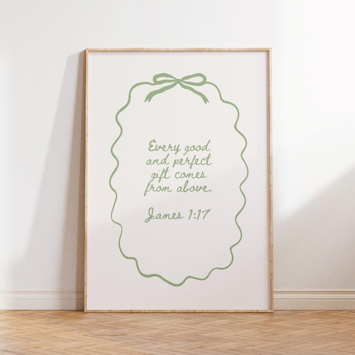 James 1 Coquette Aesthetic Room Decor Christian Wall Art Bible Verse ...