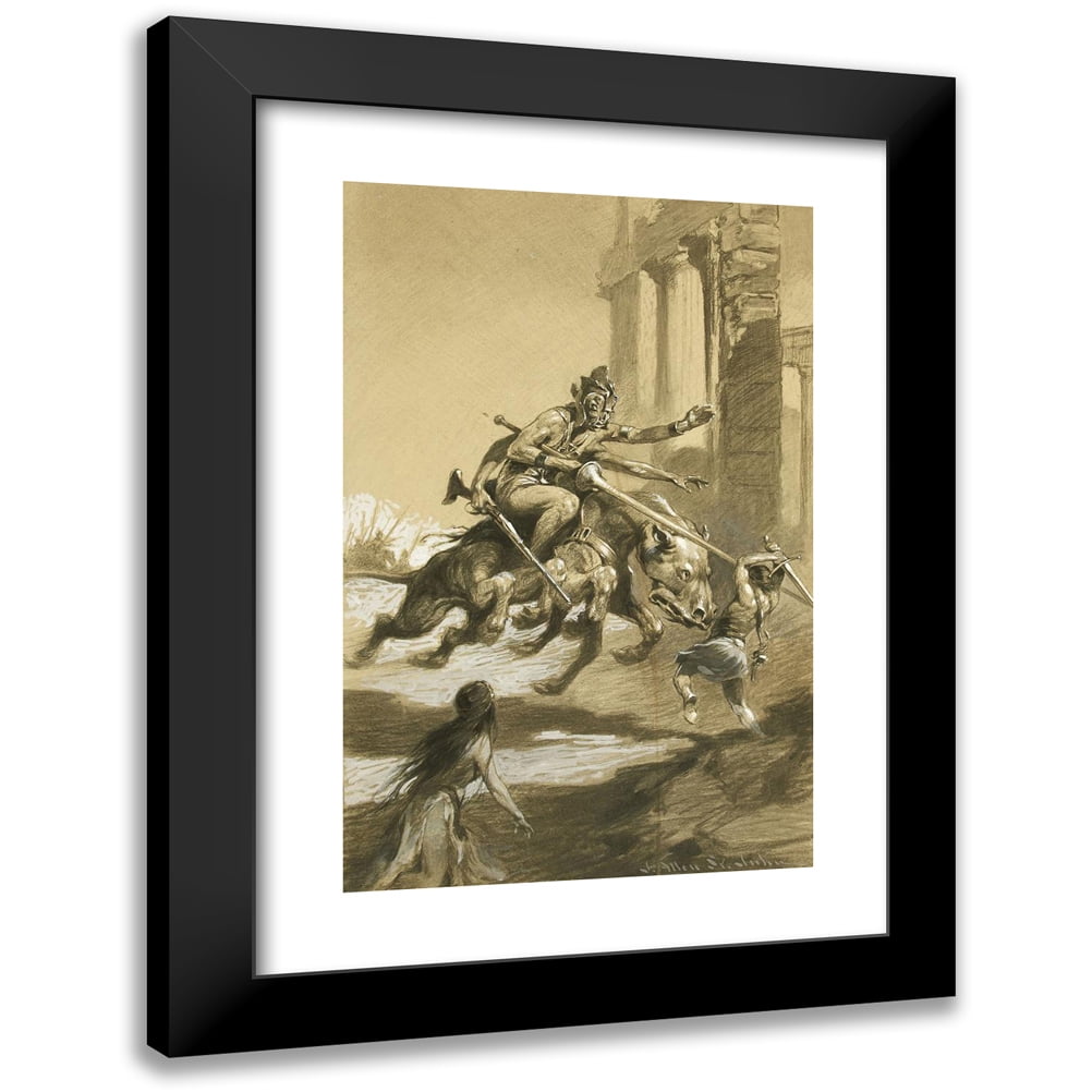 James Allen St. John 17x24 Black Modern Framed Museum Art Print Titled ...