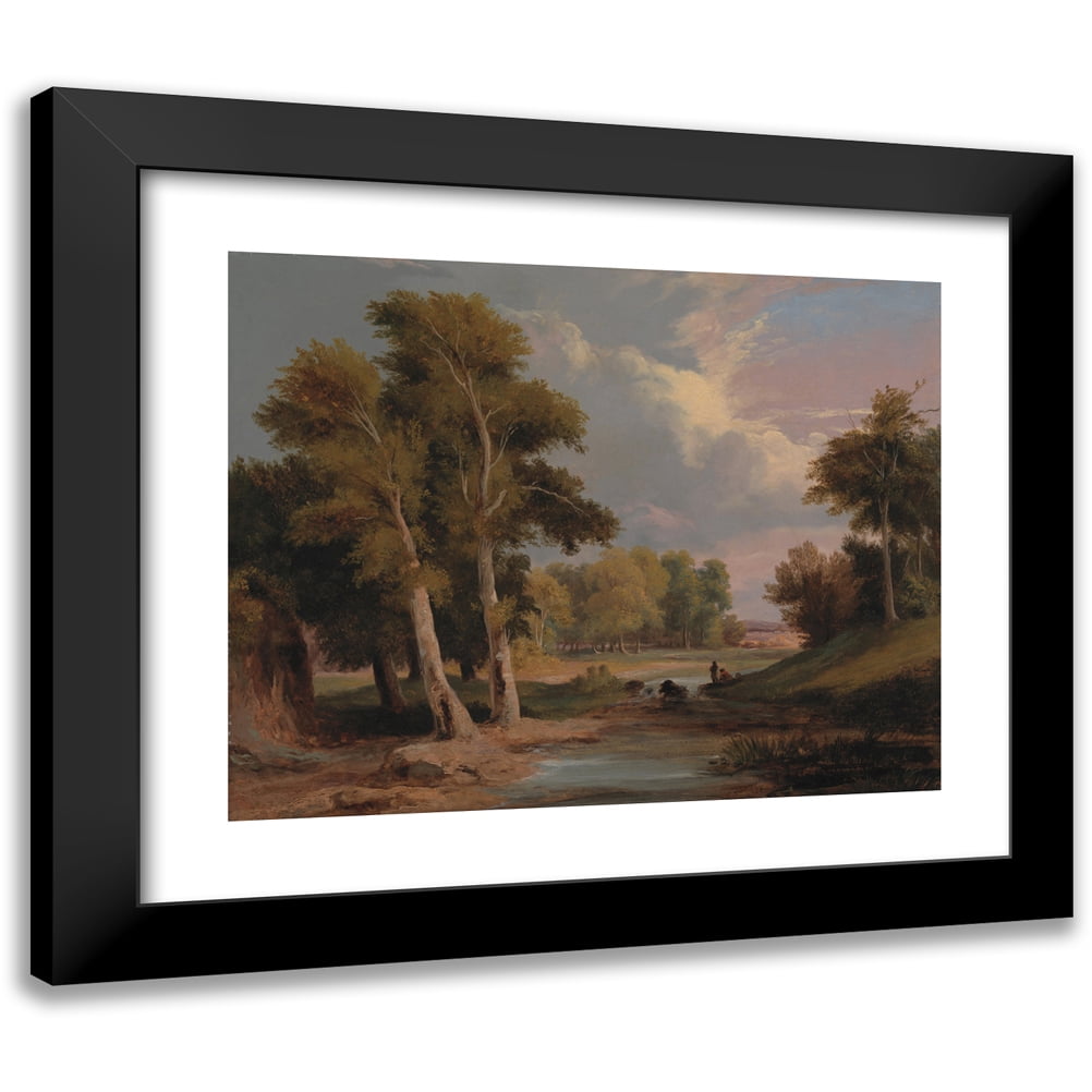 James Arthur O'Connor 14x12 Black Modern Framed Museum Art Print Titled ...