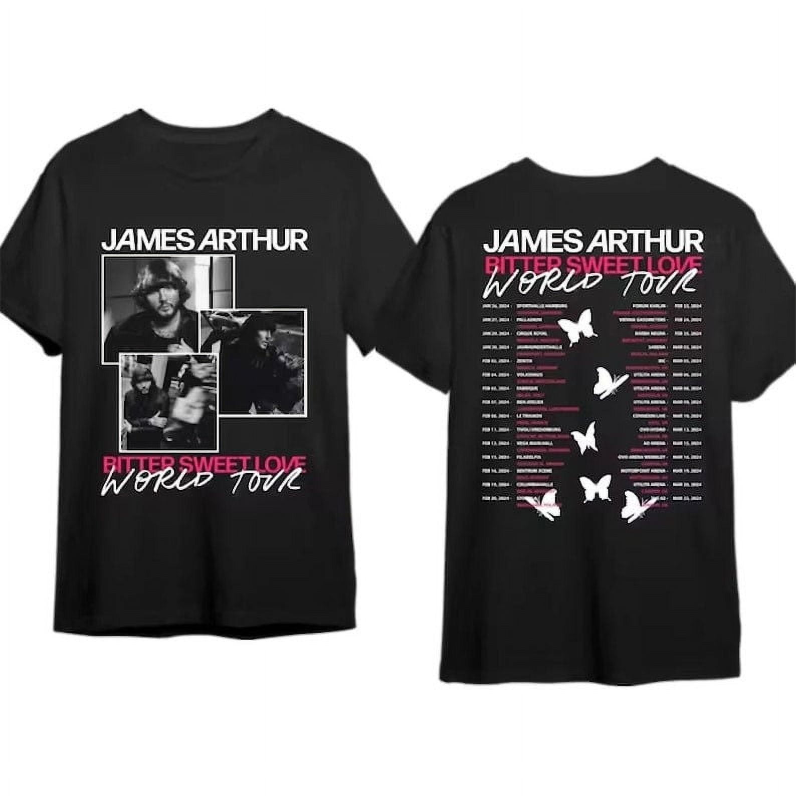 James Arthur Tour Shirt, James Arthur Merch, James Arthur Fan Gift ...