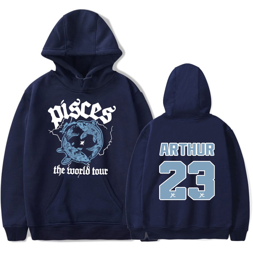 James Arthur merch Pisces World Tour Hockey Hooded Drawstring Pocket ...