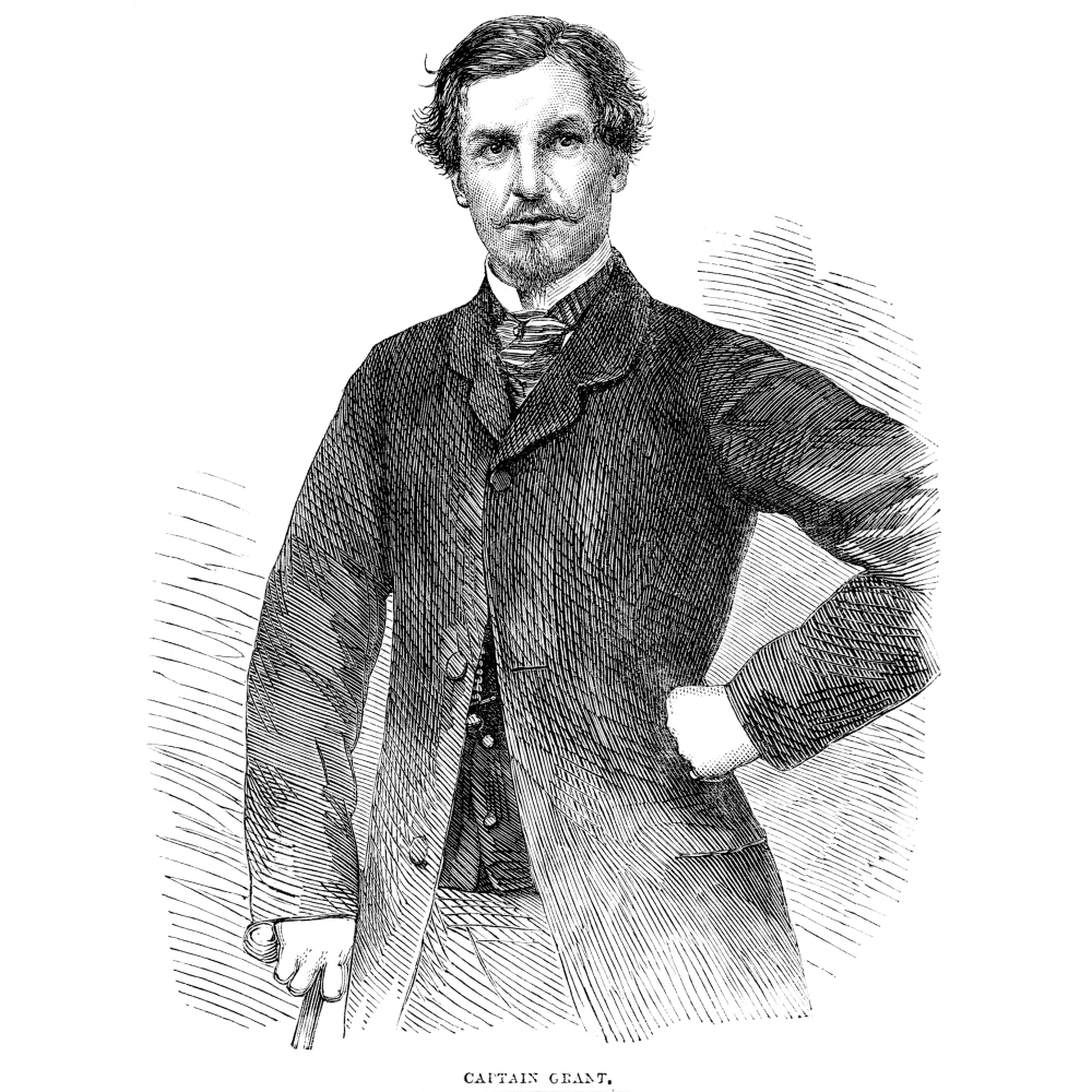 James Augustus Grant N(1827-1892). Scottish Soldier And Explorer. Wood ...