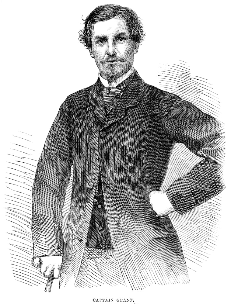 James Augustus Grant /N(1827-1892). Scottish Soldier And Explorer. Wood ...