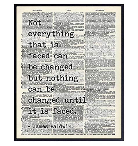James Baldwin Motivational Quote - Black African American Wall Art ...