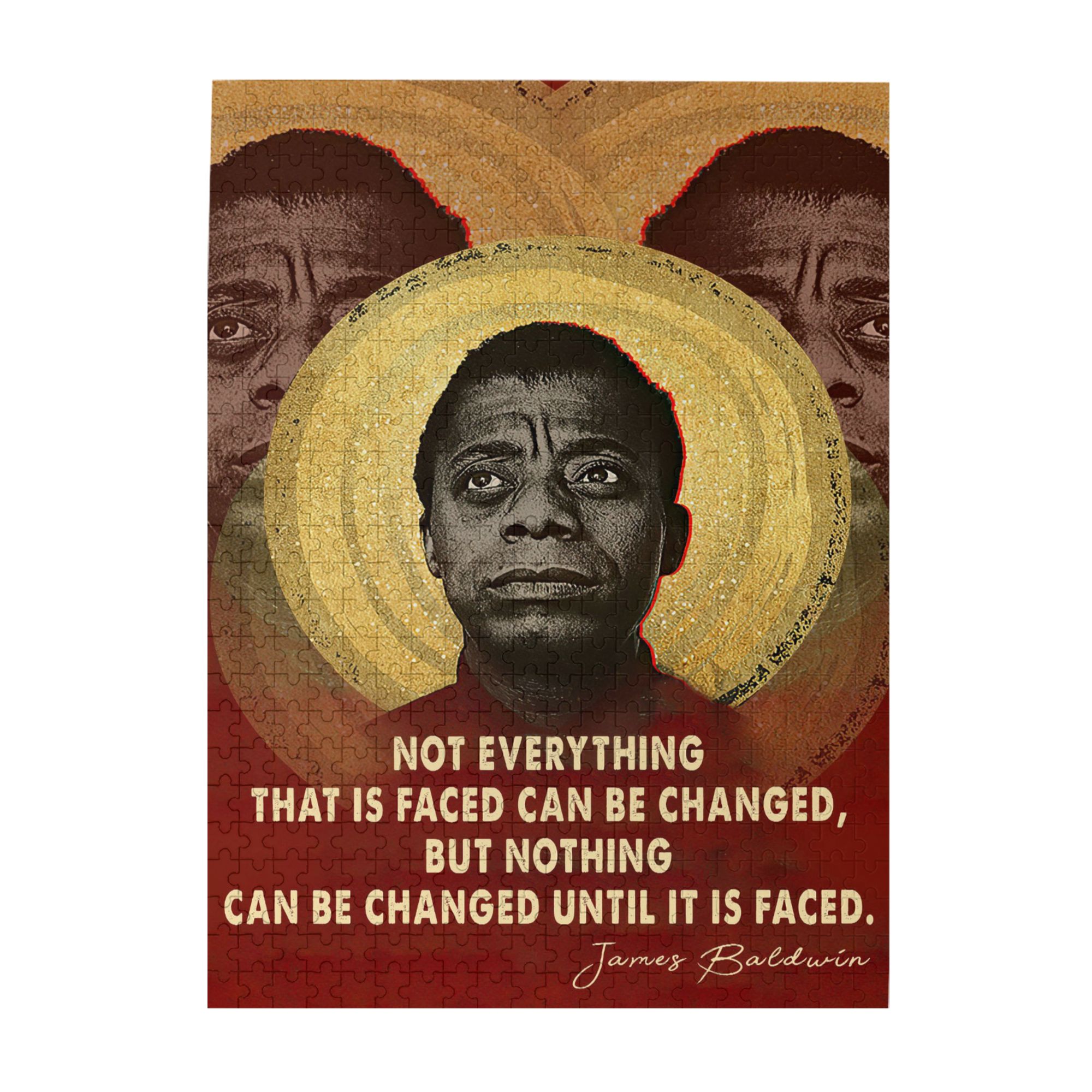 James Baldwin Portrait Puzzle, James Baldwin Quote Puzzle, African ...