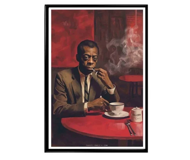 James Baldwin Poster Civil Rights Activist Pop Art Wall Print ...