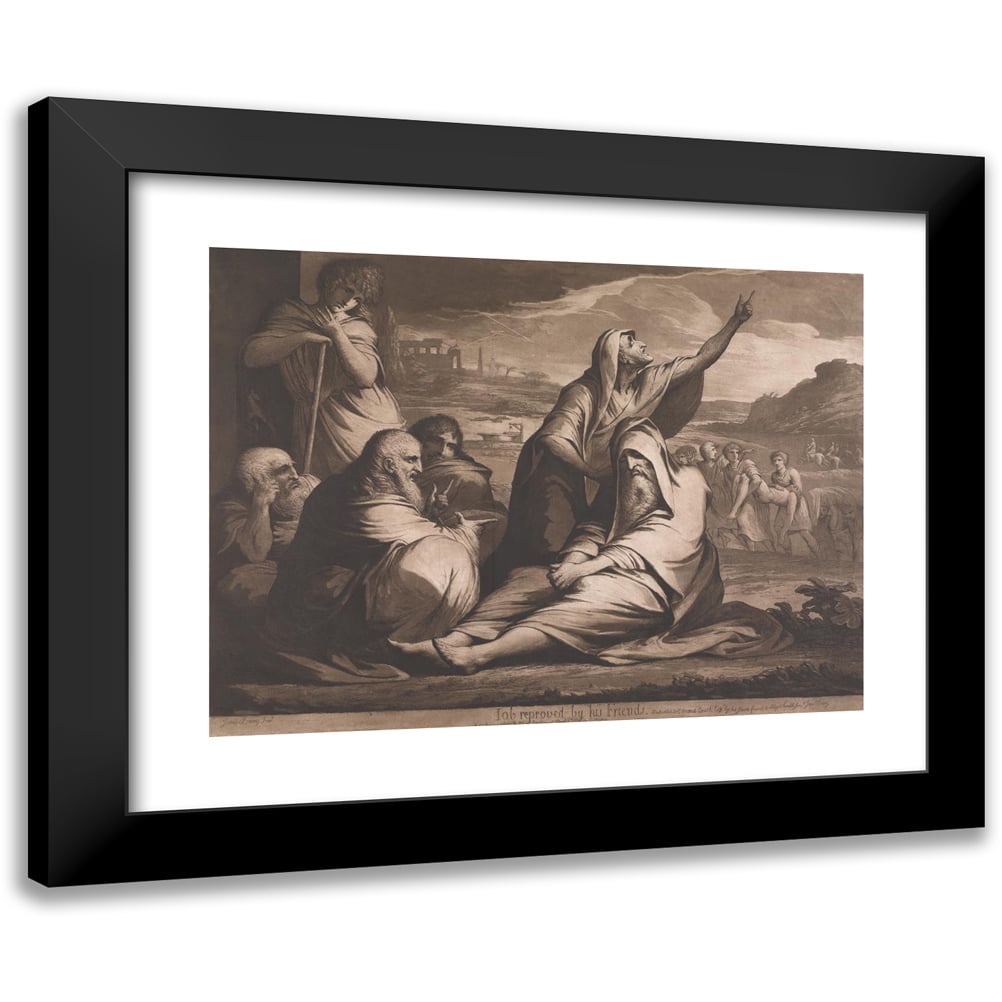 James Barry 14x11 Black Modern Framed Museum Art Print Titled - Job ...