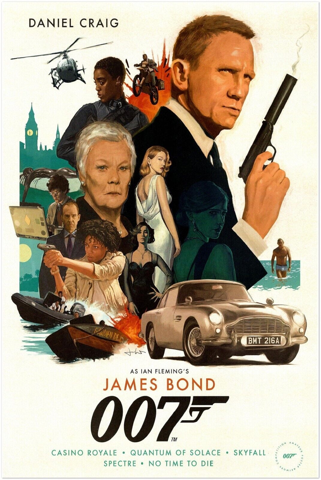 James Bond 007 Poster - Daniel Craig Era #2 (11x17Inches) - Walmart.com