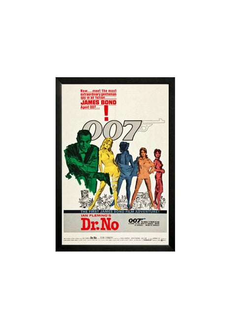 James Bond Dr No Custom Framed Movie Poster - Walmart.com
