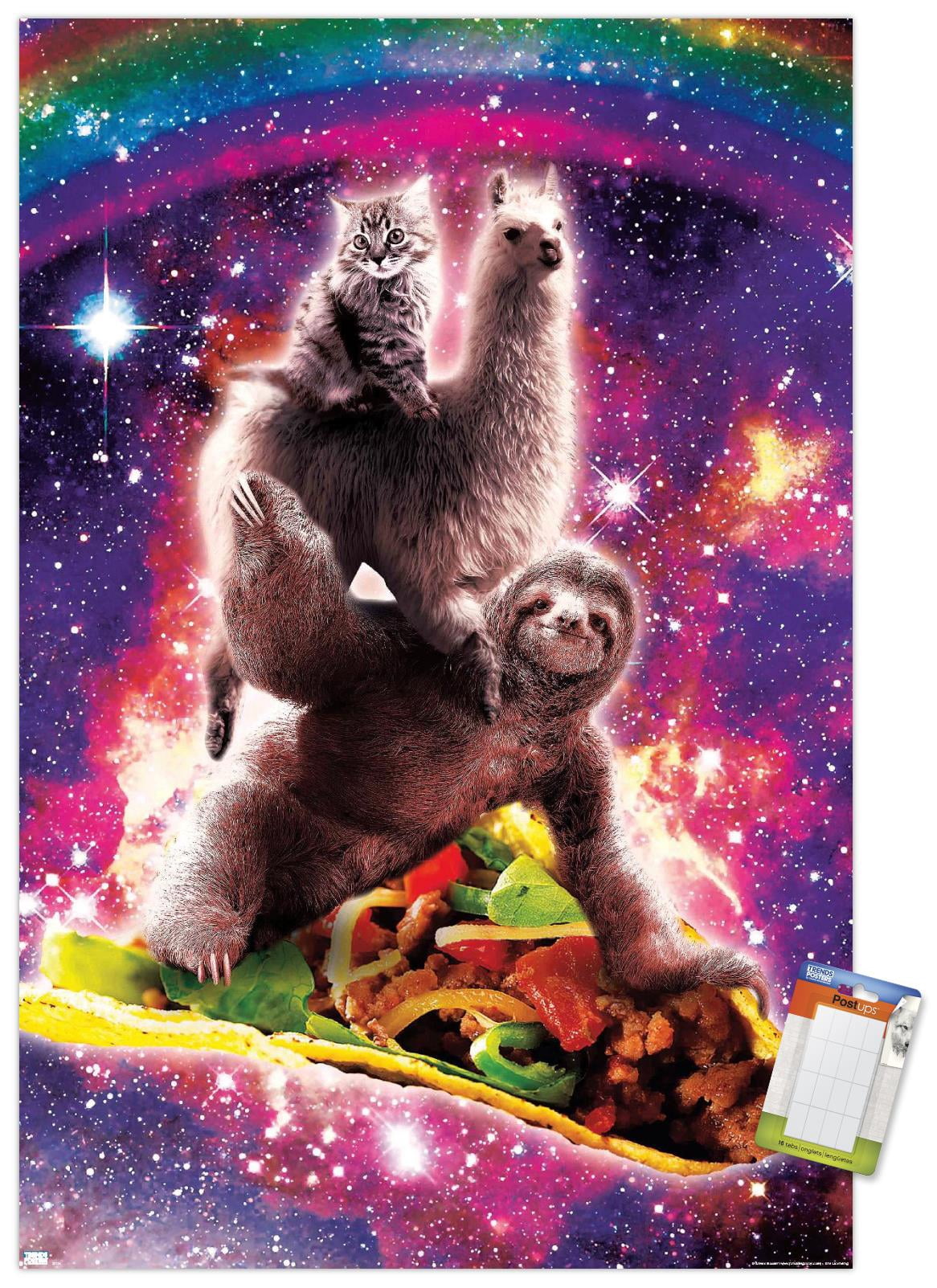 Astronaut Sloth Poster