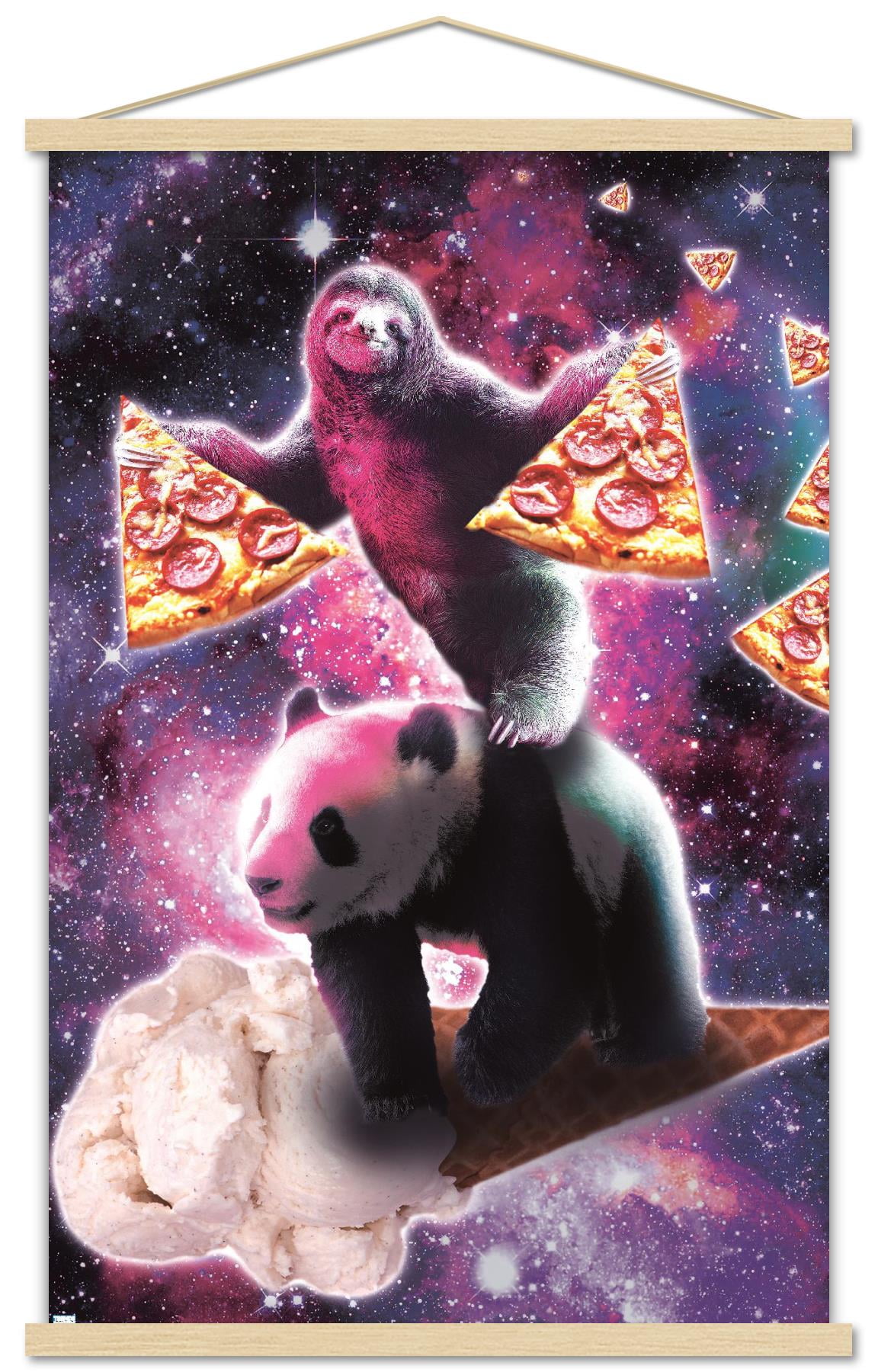 James Booker - Space Sloth With Pizza Riding Ice Cream Panda Wall ...