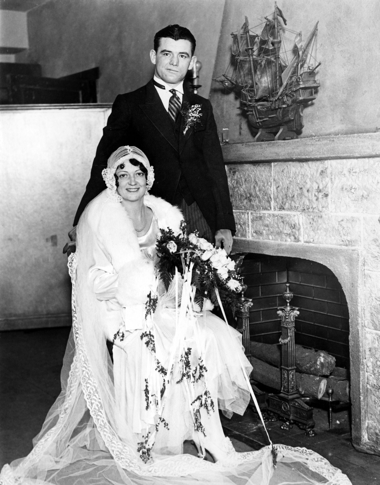 James Braddock And Wife May On Their Wedding Day History (24 x 36 ...