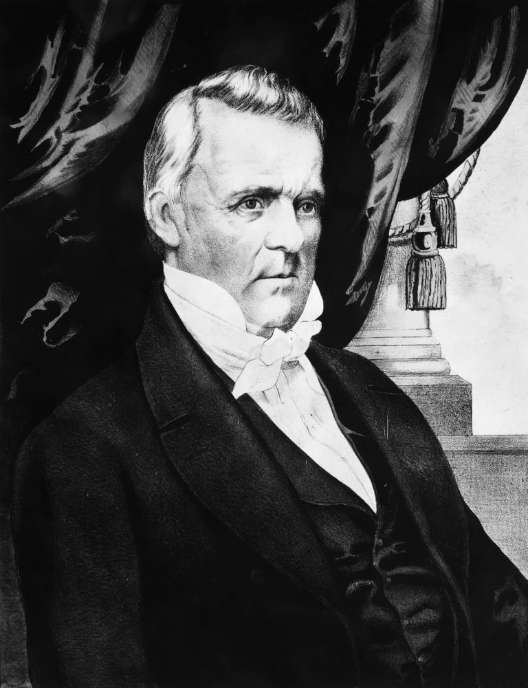 James Buchanan. Nfifteenth President Of The United States. Lithograph ...
