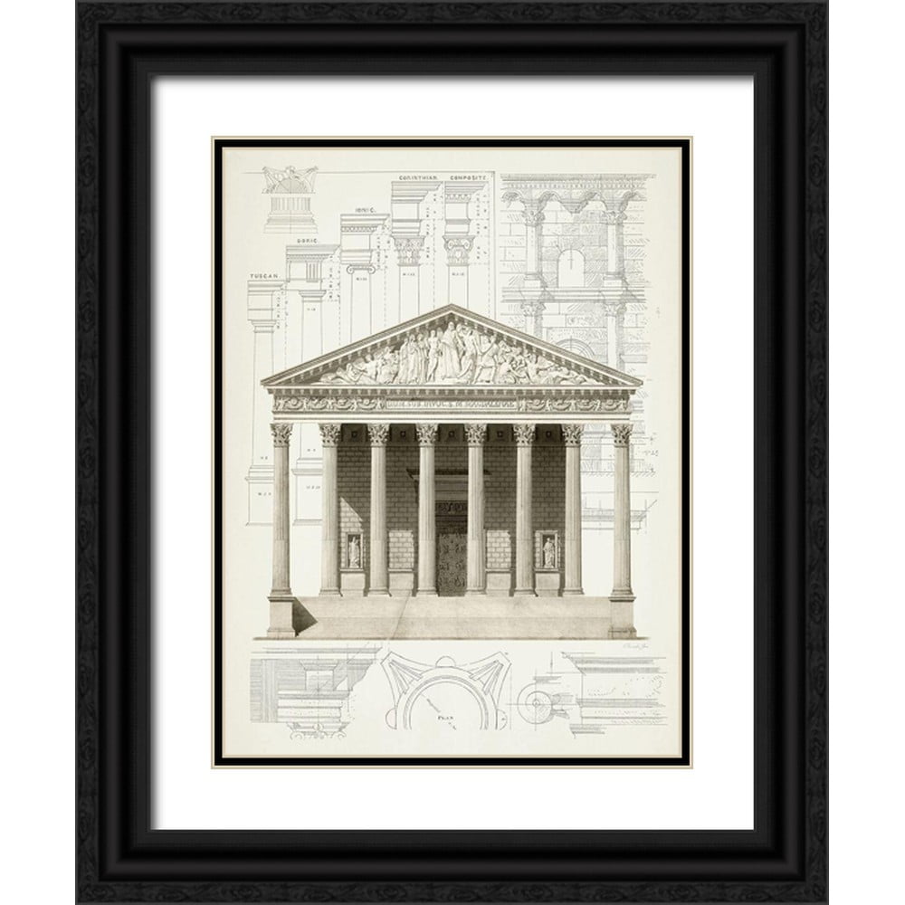 James, Christopher 12x14 Black Ornate Wood Framed with Double Matting ...