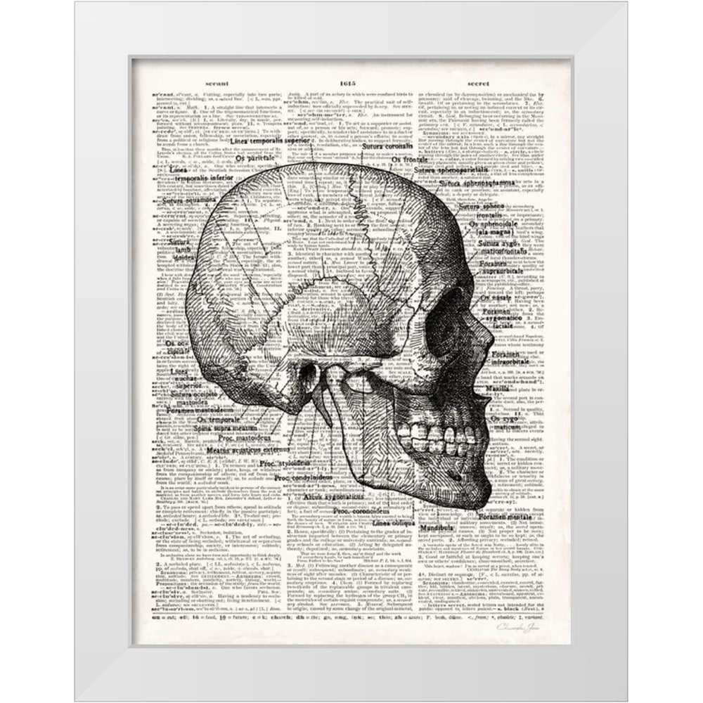 James, Christopher 15x18 White Modern Wood Framed Museum Art Print ...