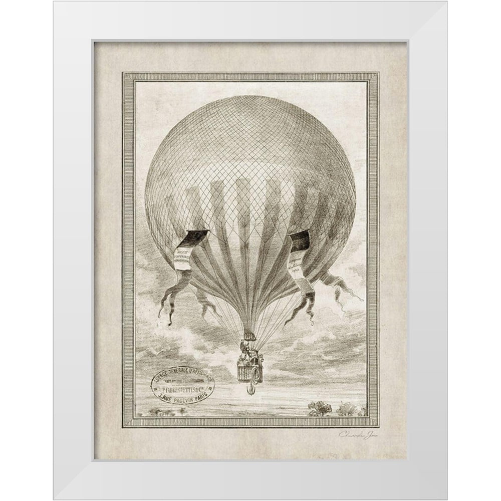 James, Christopher 25x32 White Modern Wood Framed Museum Art Print ...
