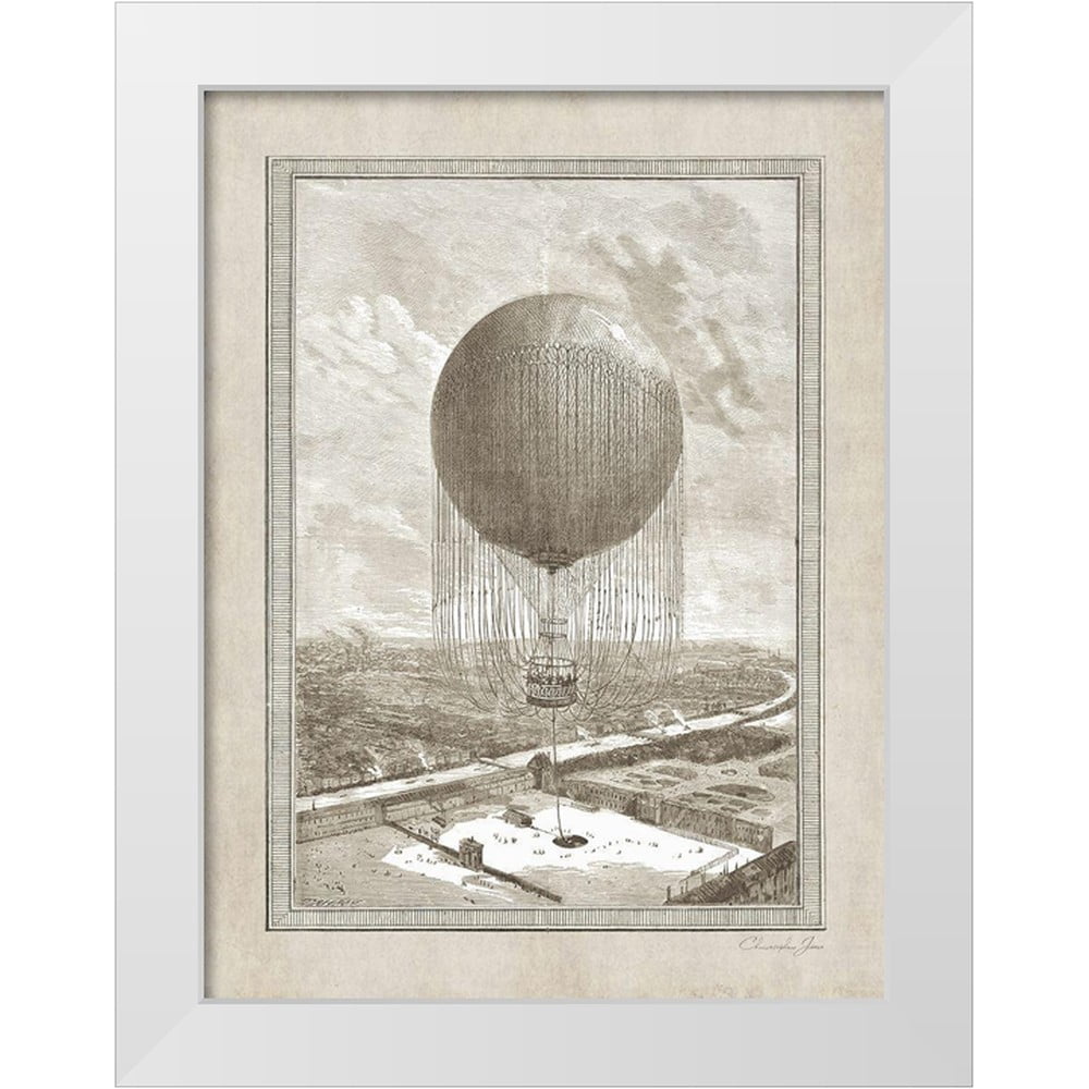 James, Christopher 25x32 White Modern Wood Framed Museum Art Print ...