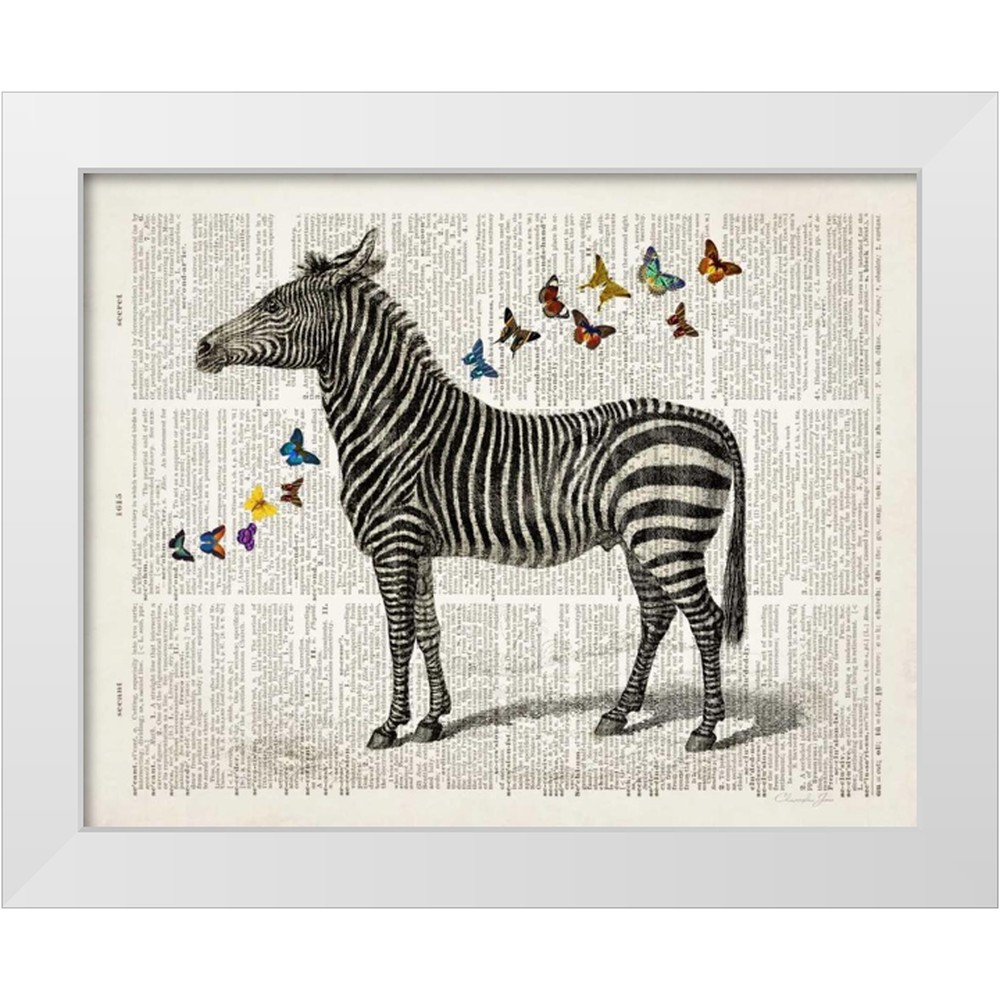 James, Christopher 32x26 White Modern Wood Framed Museum Art Print ...