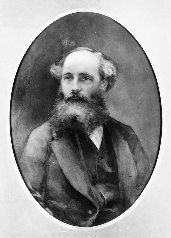 James Clerk Maxwell /N(1831-1879). Scottish Physicist. Watercolor ...