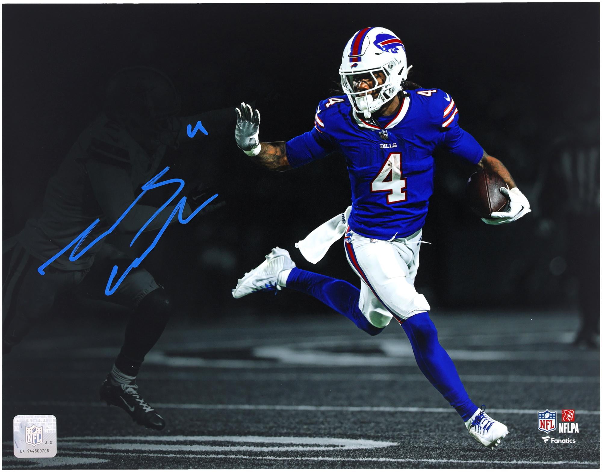 James Cook Buffalo Bills Autographed 11" x 14" Spotlight Photograph ...