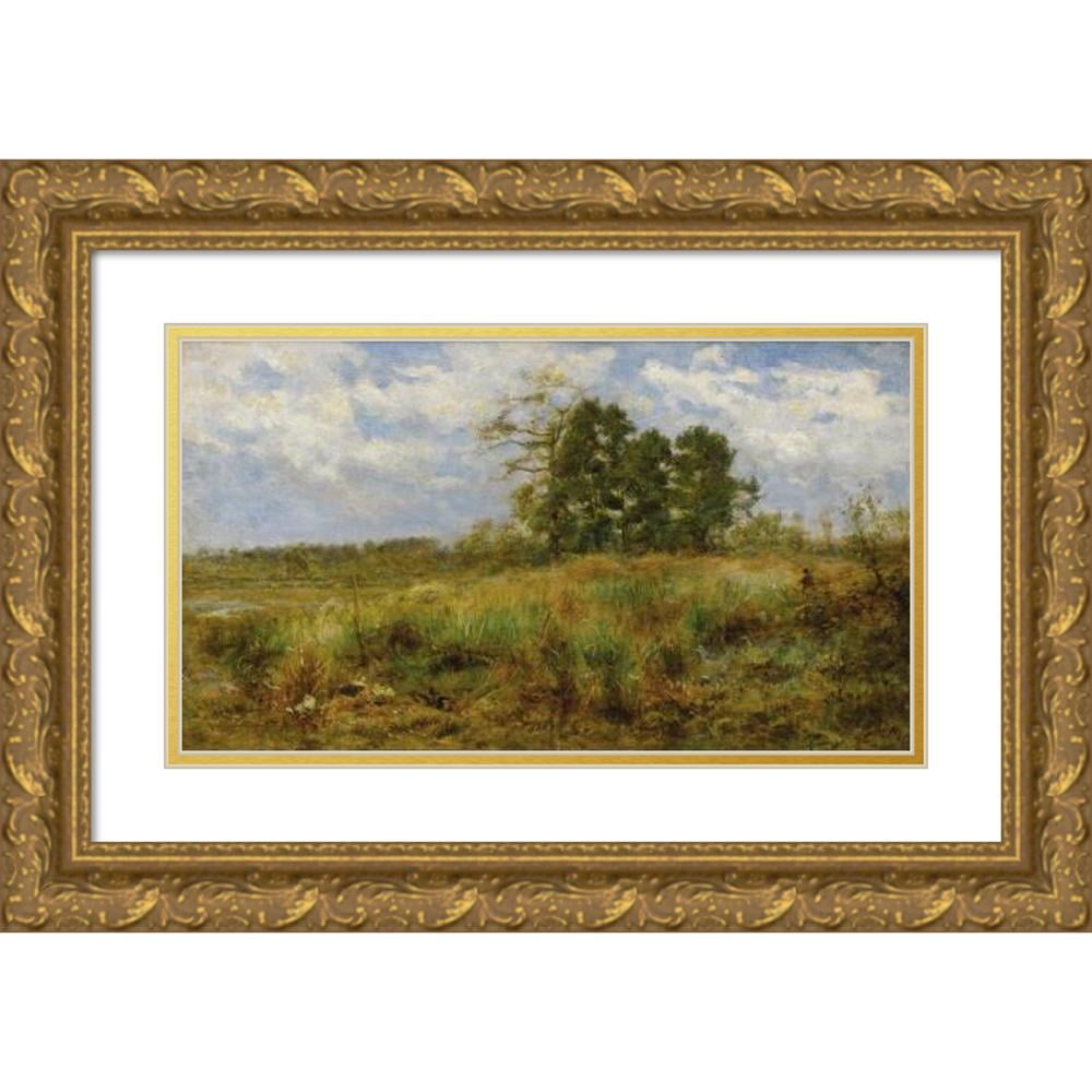 James Crawford Thom 14x10 Gold Ornate Wood Frame and Double Matted ...