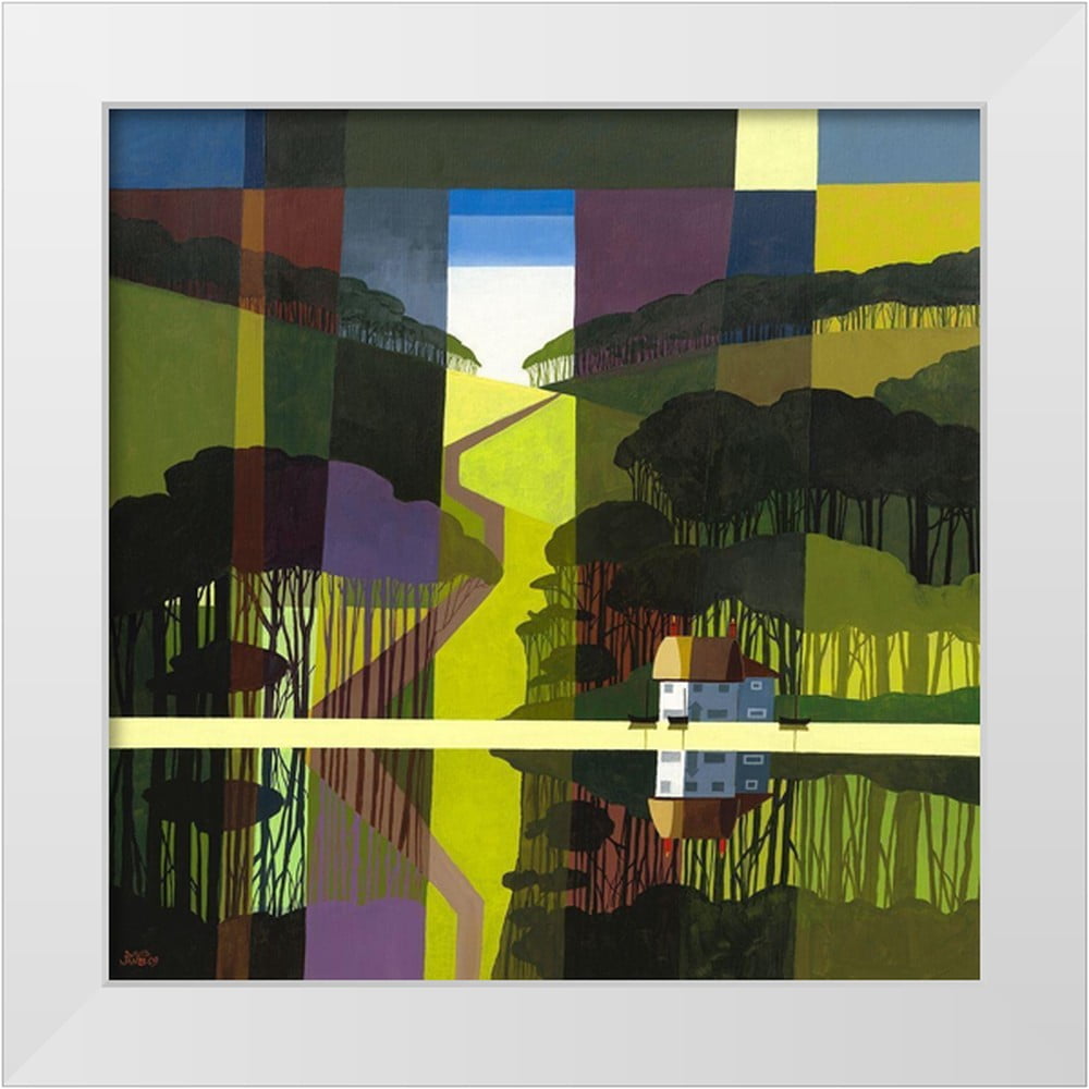 James, David 12x12 White Modern Wood Framed Museum Art Print Titled ...