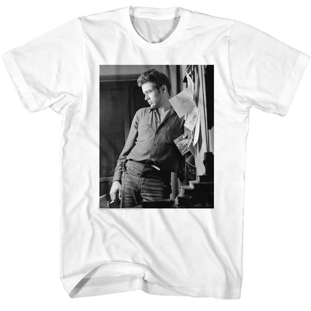 James Dean Cool Lean White T-Shirt - Walmart.com