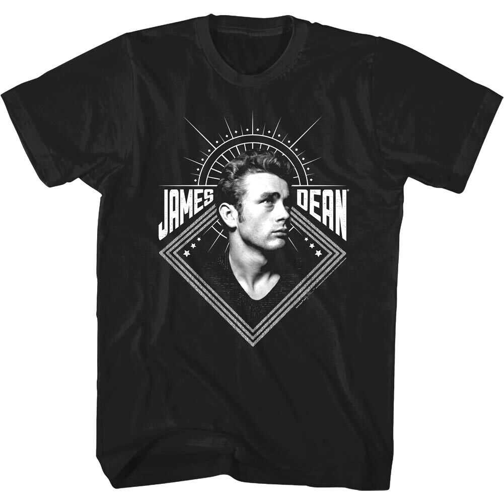 James Dean In Memoriam Photo Men's T Shirt Art Deco Legendary Hollywood ...