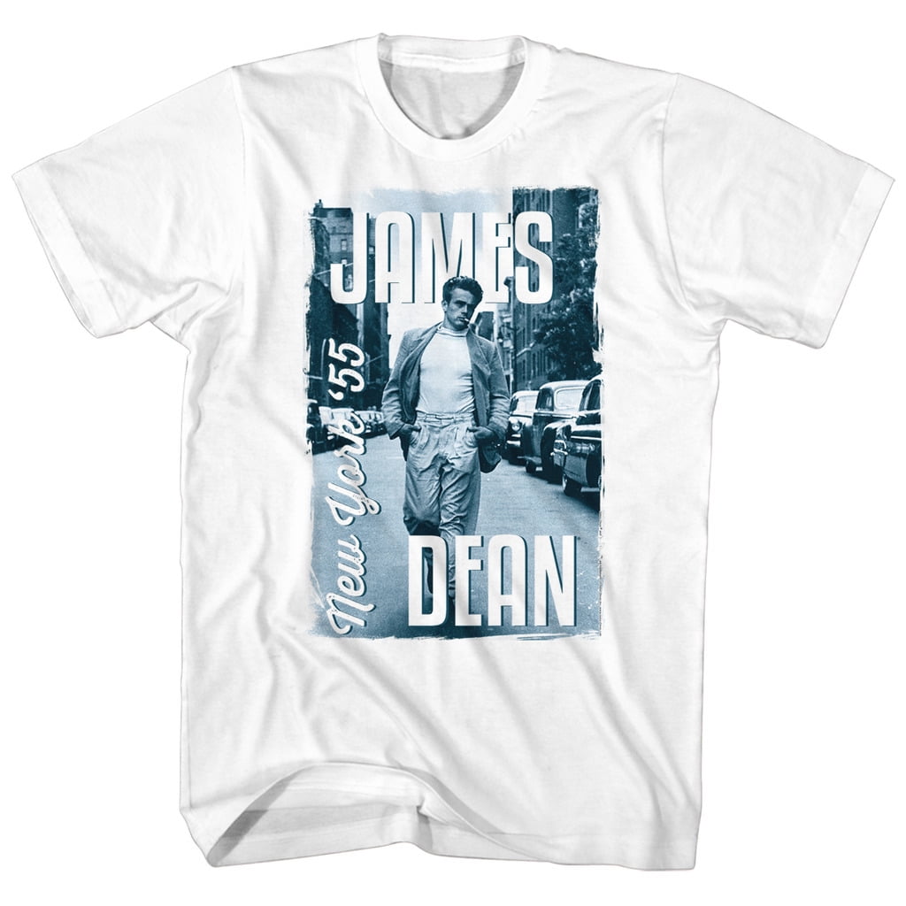 James Dean James Dean '55 White Adult T-Shirt - Walmart.com