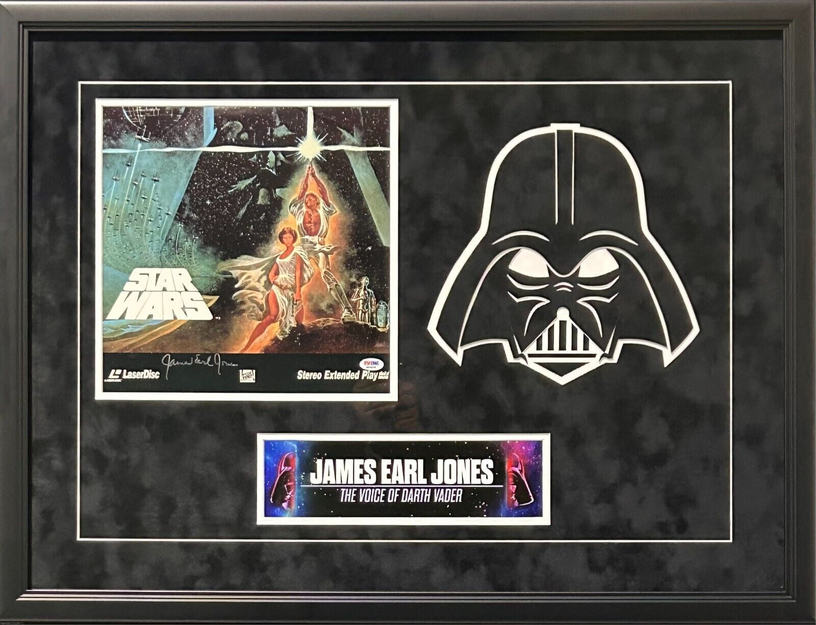 James Earl Jones Signed Framed Star Wars Laser Disc PSA X60679 Darth ...