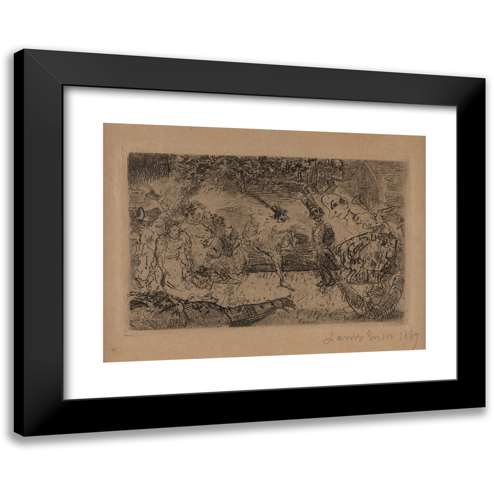 James Ensor 24x19 Black Modern Framed Museum Art Print Titled - The ...