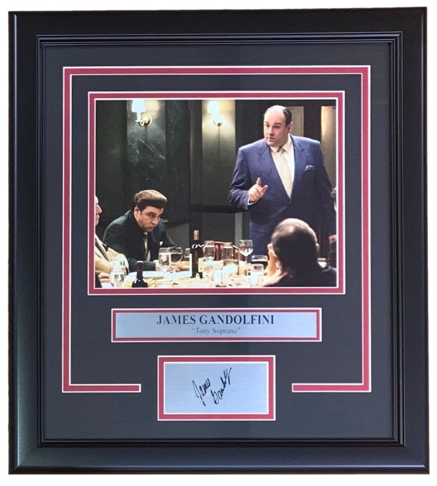 James Gandolfini Framed 8x10 Tony Soprano Photo w/ Laser Engraved ...
