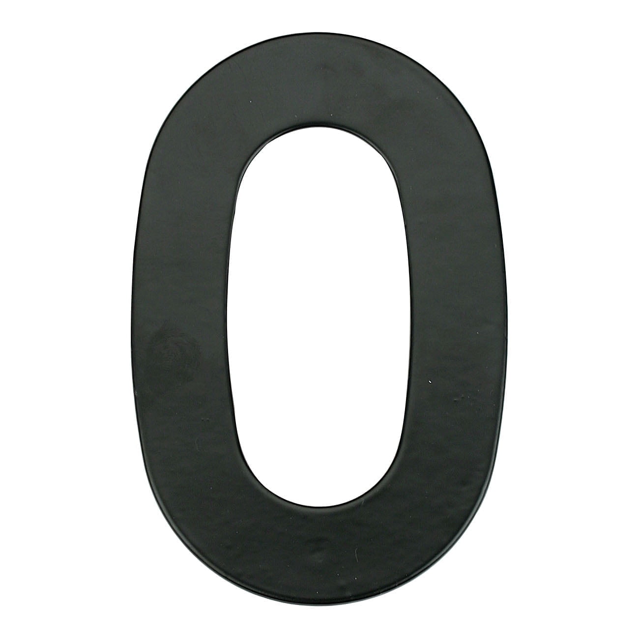 James Hardware NT-6 6-Inch Steel House Number "0", Matte Black, Modern Sans Font - Walmart.com