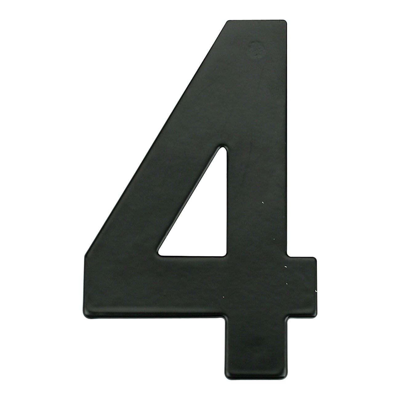 James Hardware NT-6 6-Inch Steel House Number "4", Matte Black, Modern Sans Font - Walmart.com