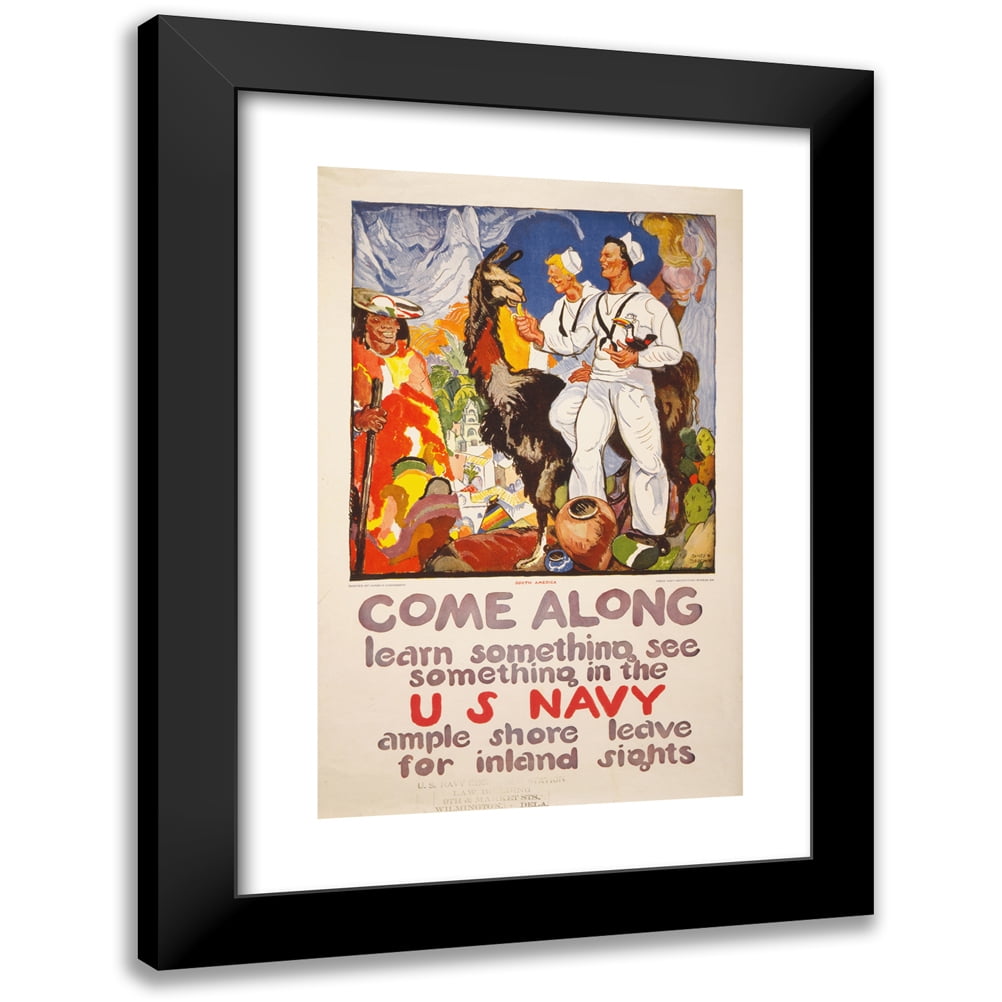 James Henry Daugherty 17x24 Black Modern Framed Museum Art Print Titled ...