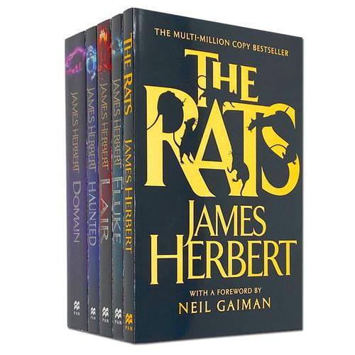 James Herbert Collection 5 Books Set (The Rats, Lair, Domain, Haunted, Fluke) - Walmart.com