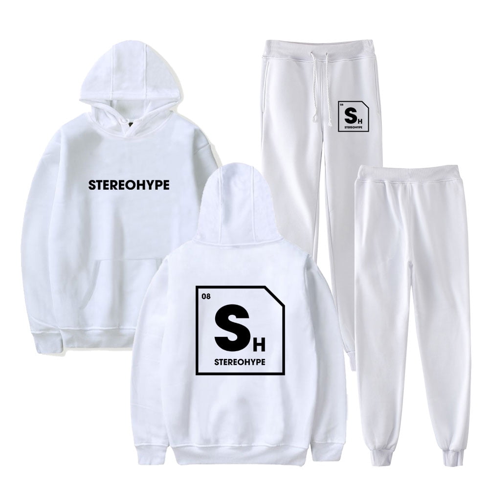 James Hype Stereohype Hoodie Suit Pullover Pants Suit HipHop Style Two ...