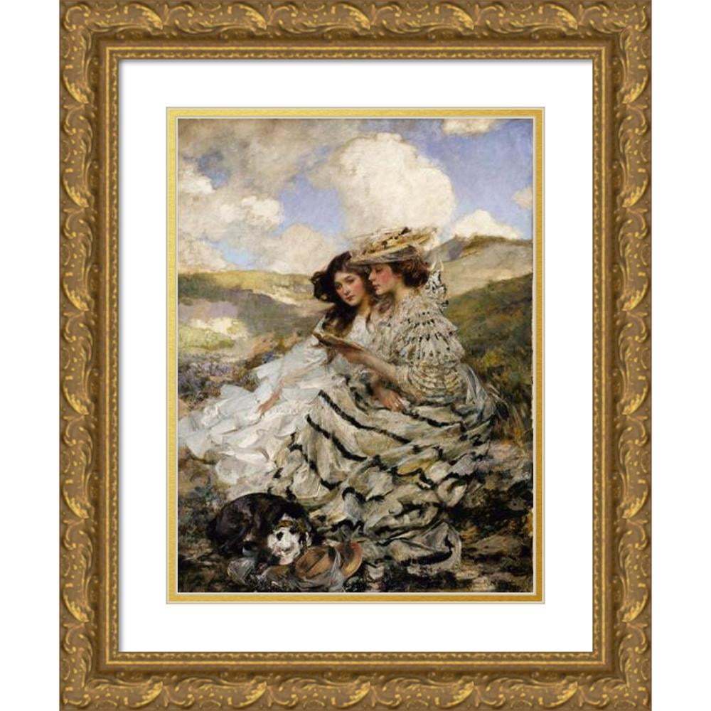 James Jebusa Shannon 12x14 Gold Ornate Wood Frame and Double Matted ...
