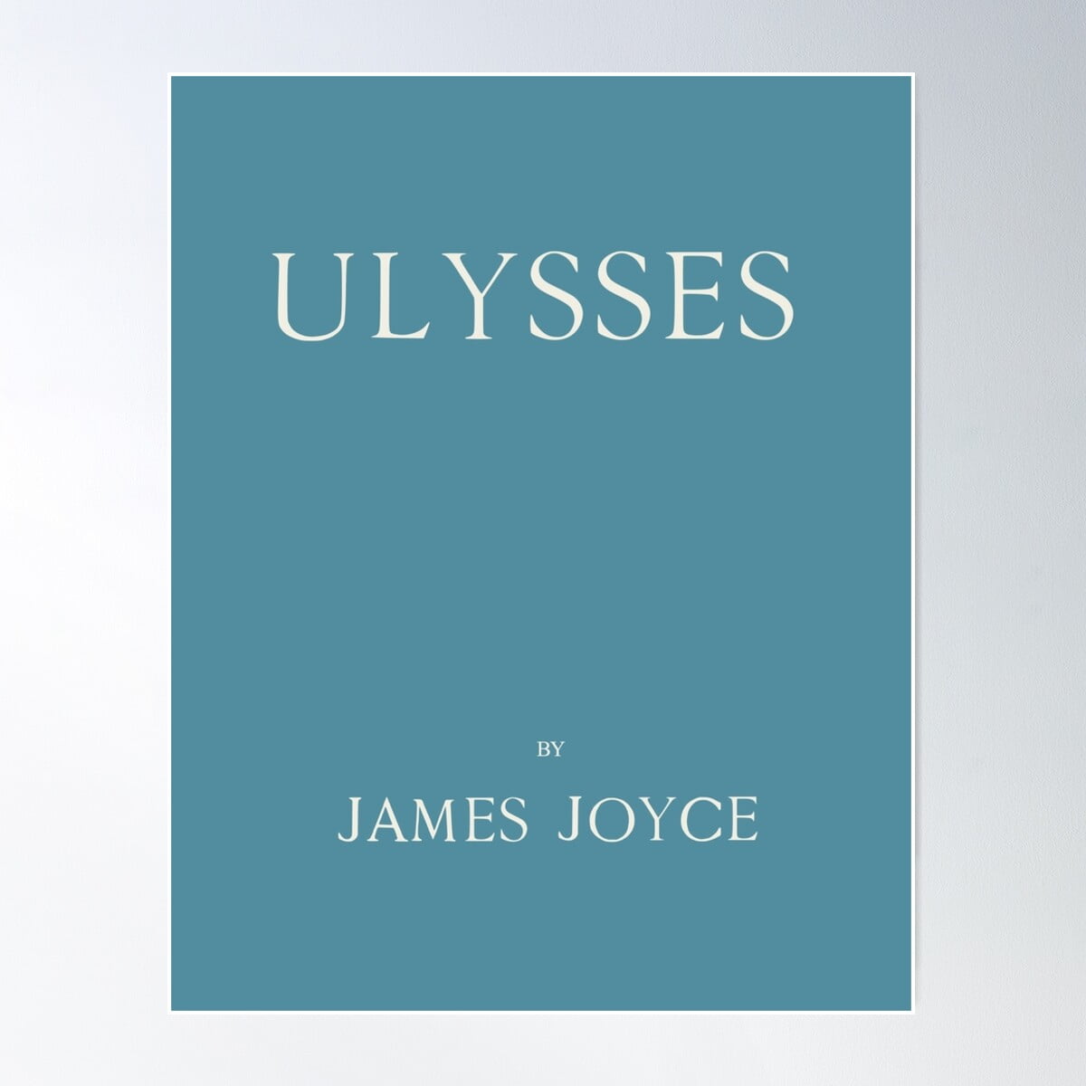 James Joyce Ulysses Book Cover Poster Wall Art, Modern Wall Decor For ...