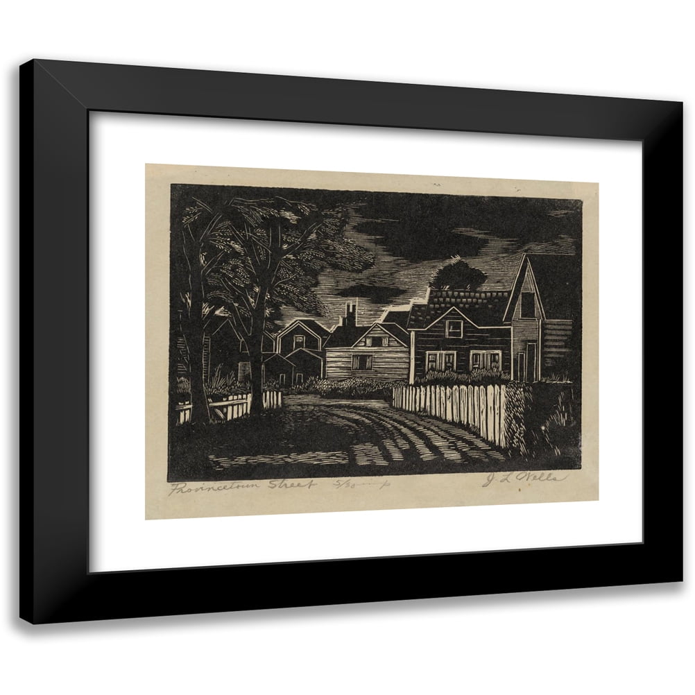 James Lesesne Wells 24x20 Black Modern Framed Museum Art Print Titled ...