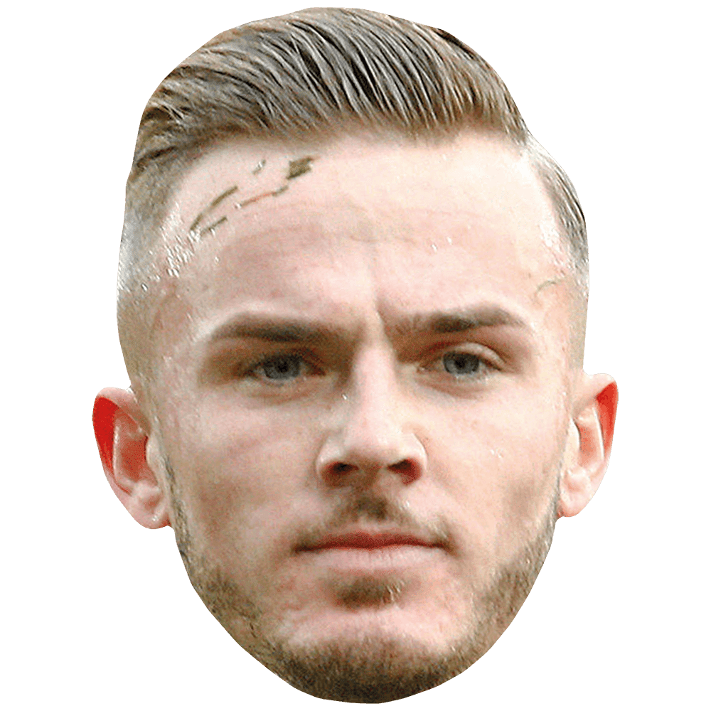 James Maddison (Beard) Celebrity Mask, Flat Card Face, Fancy Dress Mask ...