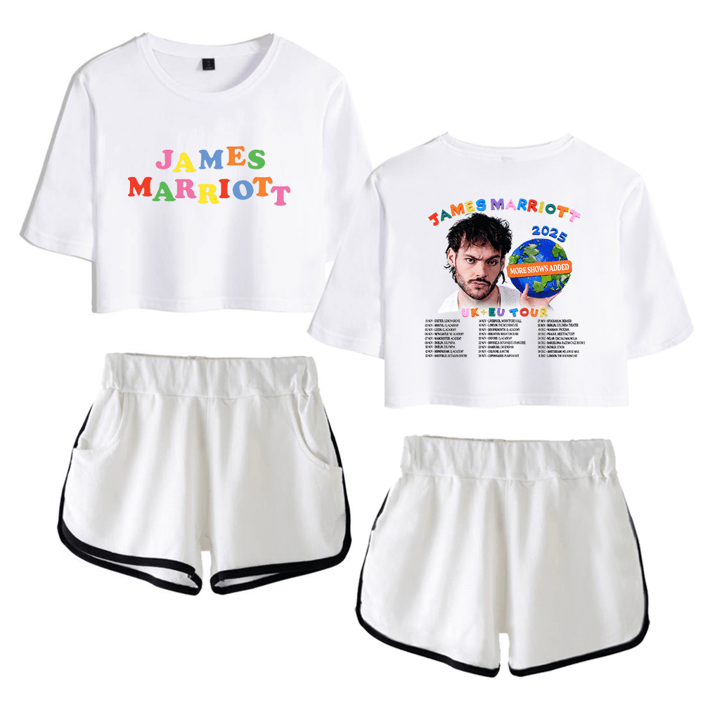 James Marriott Merch 2025 Tour Crop Top Fashion T-shirt Women Girl ...