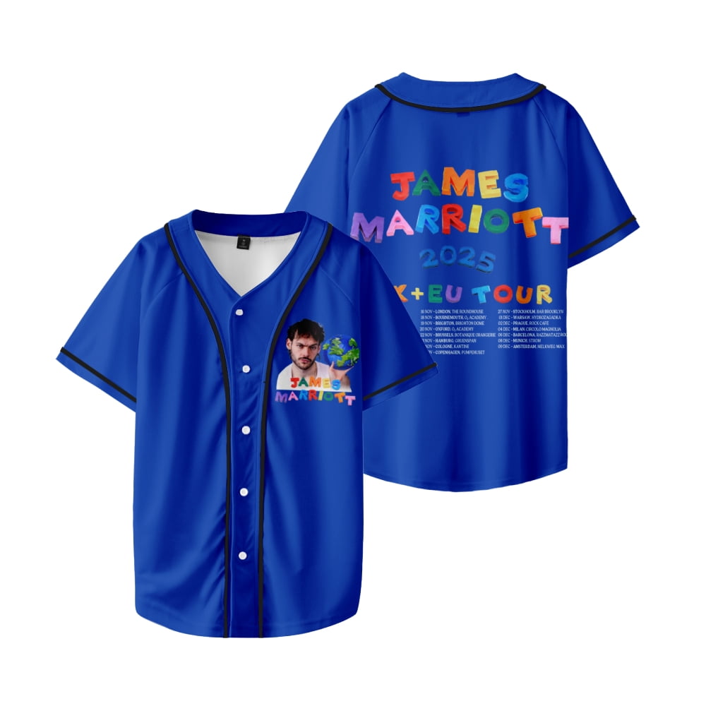 James Marriott Tour Merch 2025 Baseball Jacket Tee Cosplay Women Men V ...