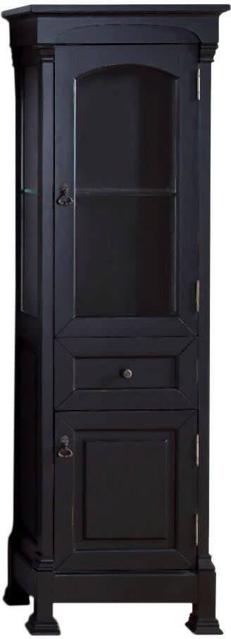 James Martin 147-114-5036 Brookfield Linen Cabinet in Antique Black ...