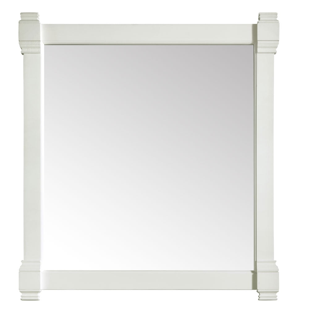 James Martin 650-M35-CWH Brittany 35" Rectangular Mirror In Cottage ...