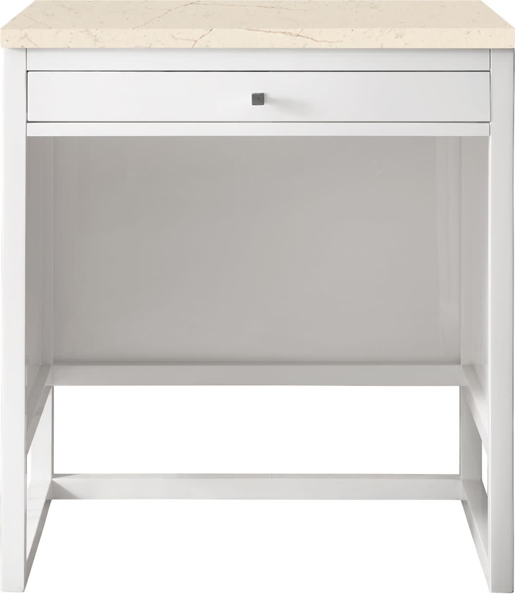 James Martin Vanities E645-Du30-3Emr Athens 30" Countertop Unit - White ...