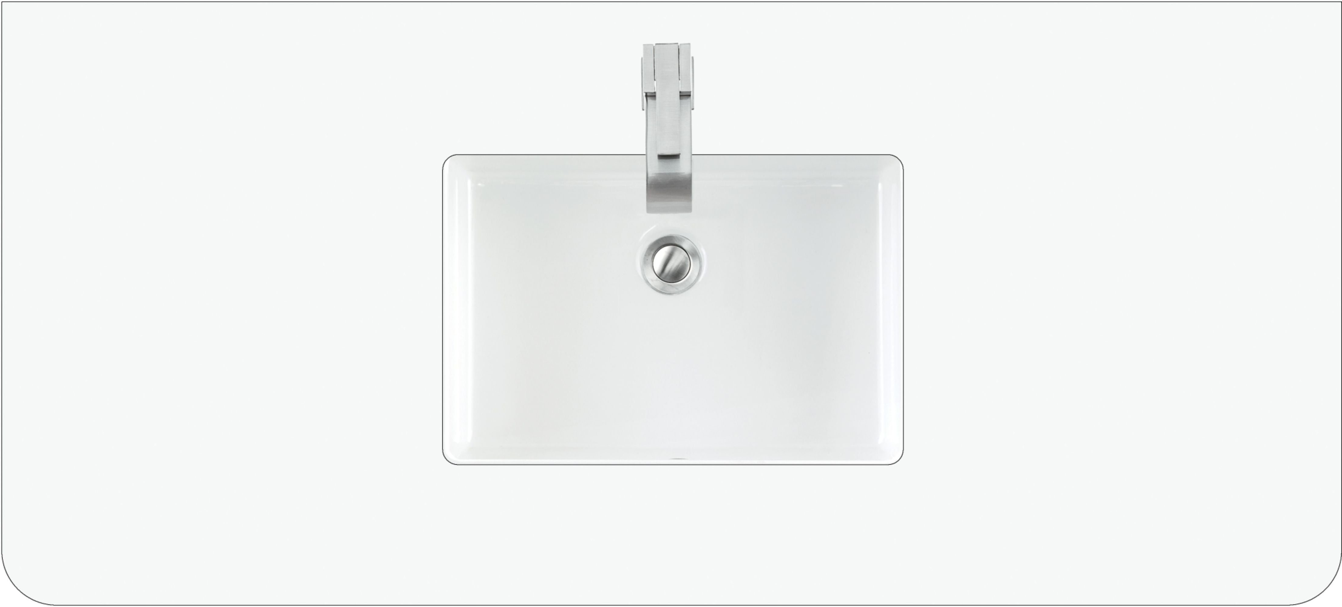 James Martin Vanities 060-S48rc-Snk 48" Quartz Radius Cut Vanity Top ...